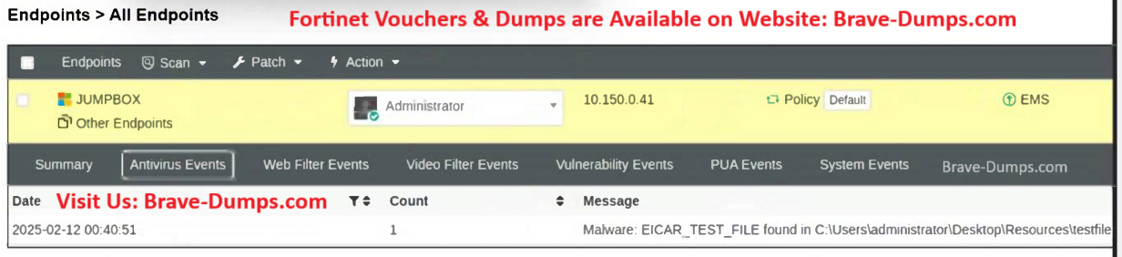 Brave Dumps - FCP - FortiClient EMS 7.4 Administrator Exam Materials